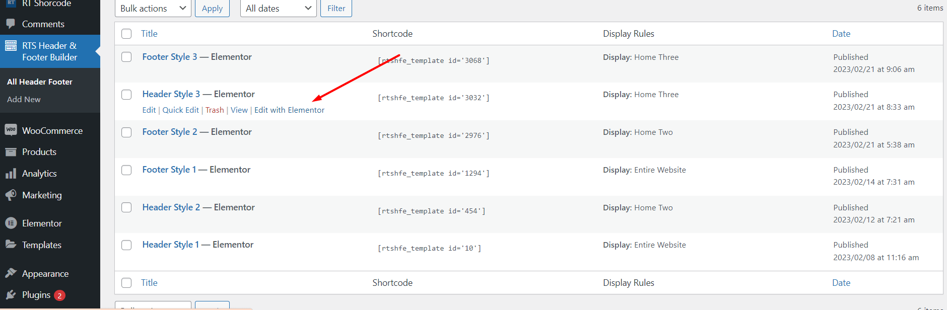 Edit Header Information - WordPress Themes & Plugin