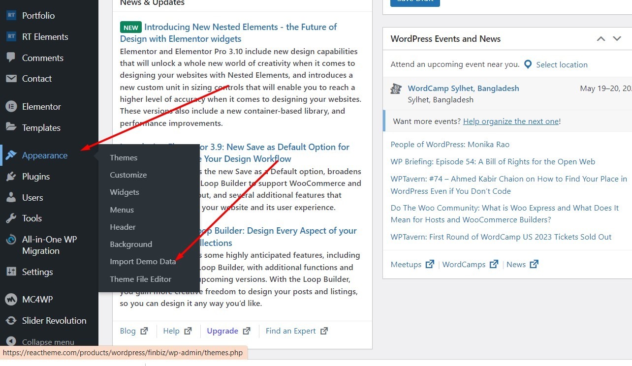 Importing Demo Content - WordPress Themes & Plugin