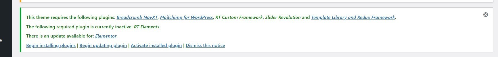Required Plugins - WordPress Themes & Plugin