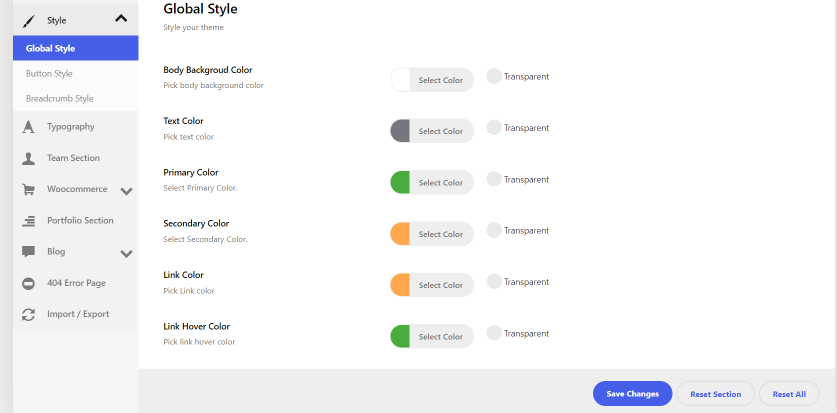 General Style - WordPress Themes & Plugin